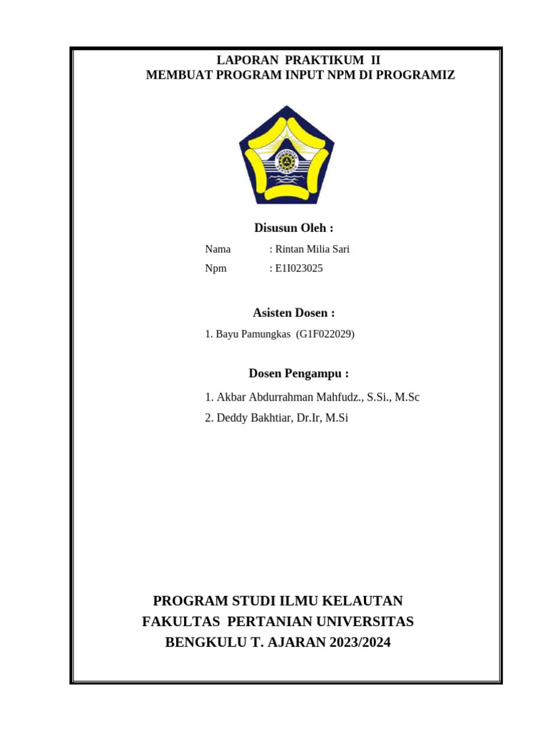 Laporan Coding 2 Rintan Milia Sari (E1I023025) | PDF