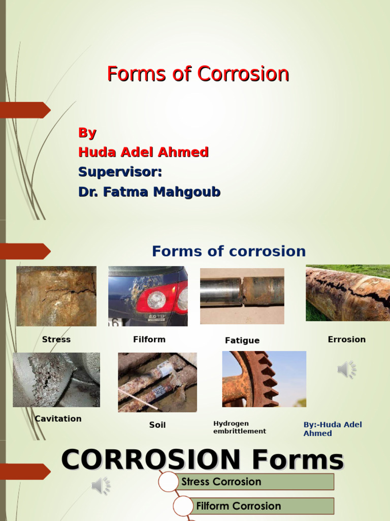 L4 Forms of Corrosion (Recorded) Huda Adel | PDF