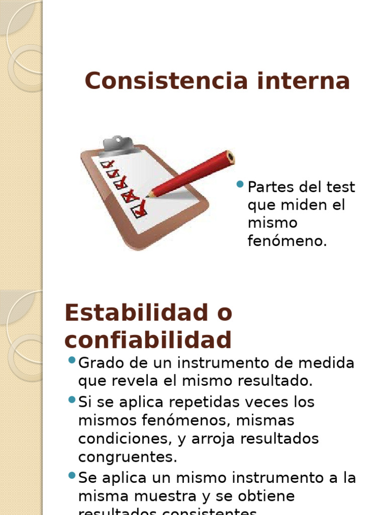 Consistencia Interna | PDF