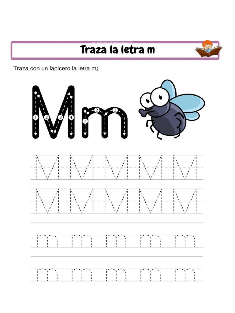 Copia de Ejercicios de Palabras Con La Letra M | PDF