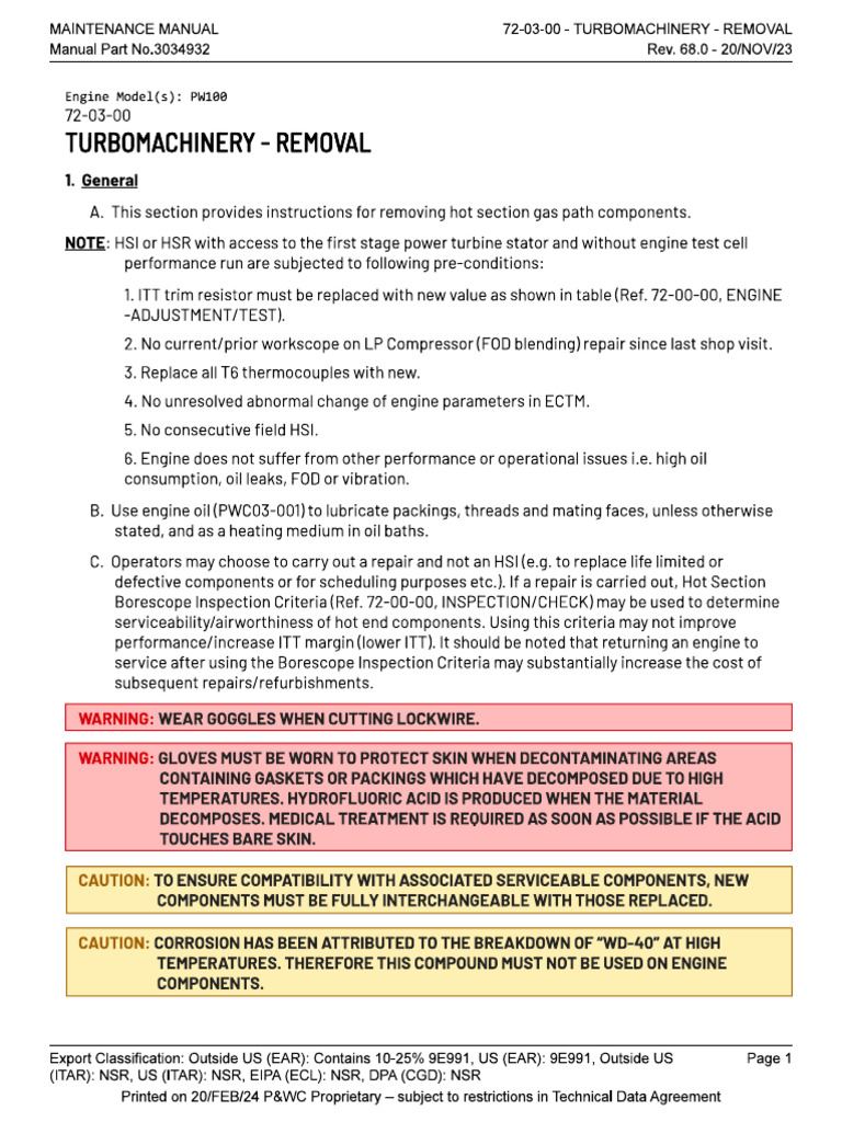 HSI COMPONENTS REMOVAL | PDF