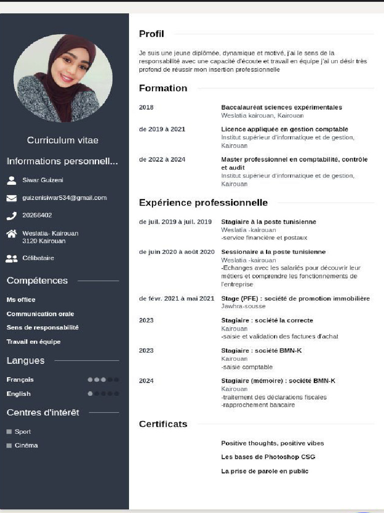 Guizeni CV | PDF