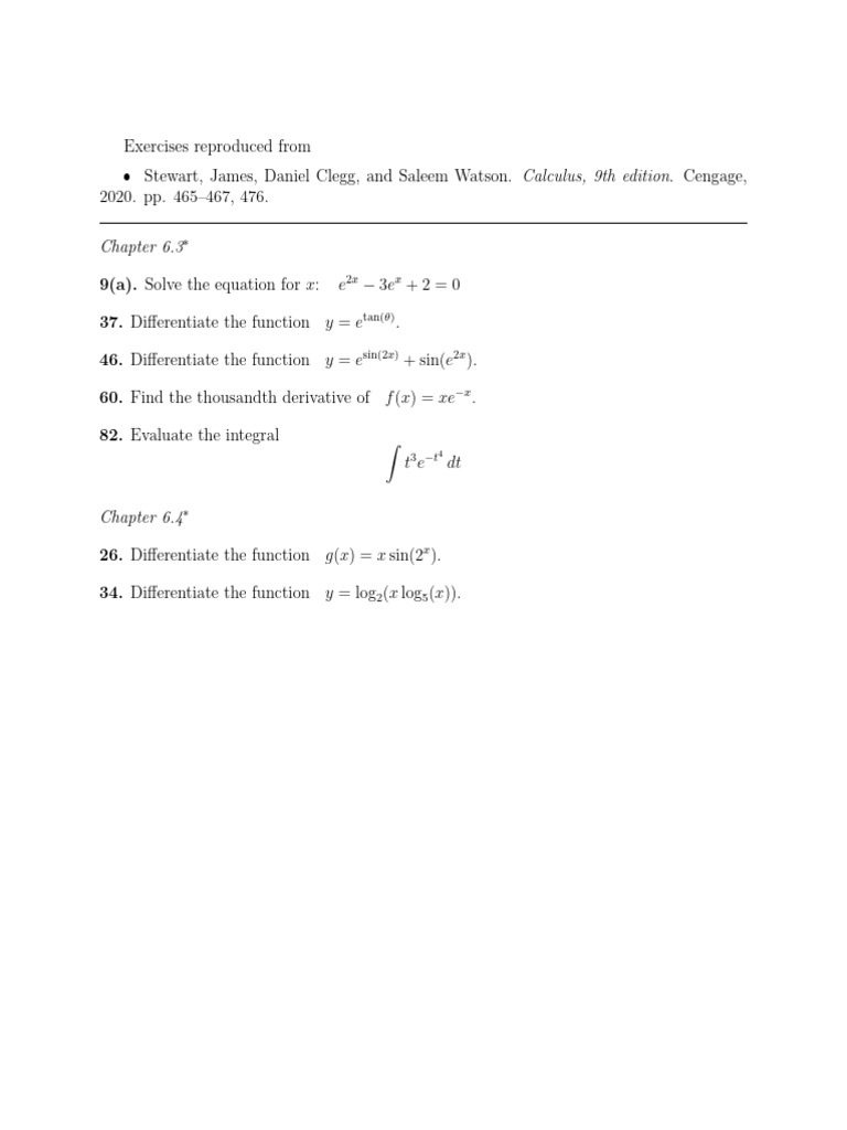 HW6 Problems | PDF