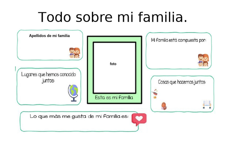 Ficha Todo Sobre Mi Familia 17 ABRIL | PDF