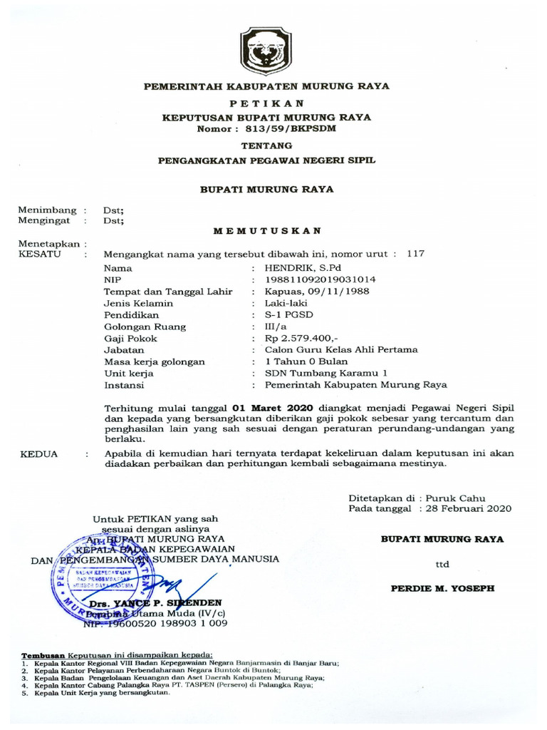 SK PNS Hendrik IIIa | PDF