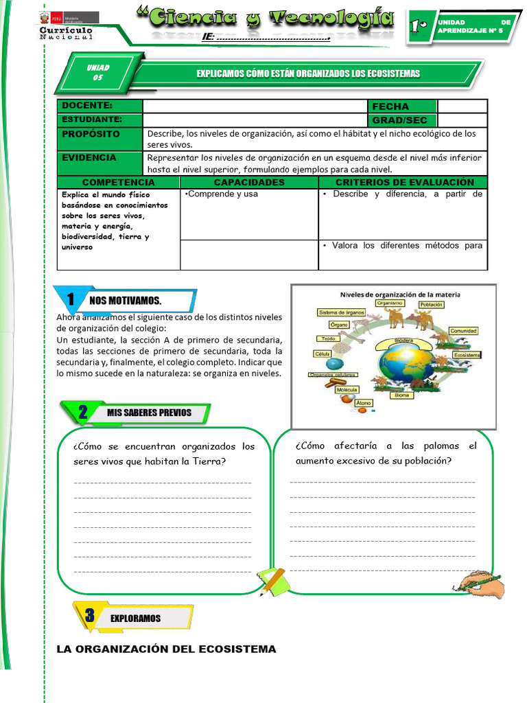A-1º Act 2 Cyt Und 5 - Sem 1 | PDF