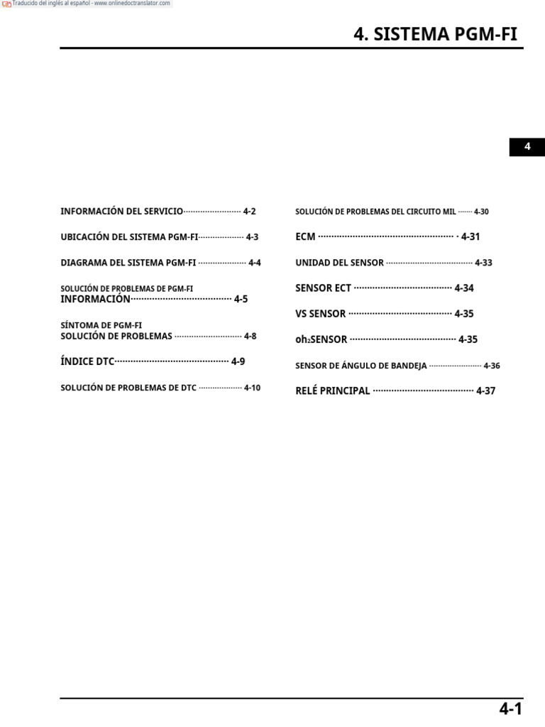4-PGM-FI SYSTEM - En.es | PDF