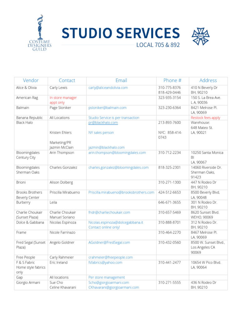 Studio-Services-2023 | PDF