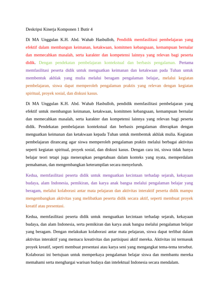 Deskripsi Contoh Butir 4 | PDF