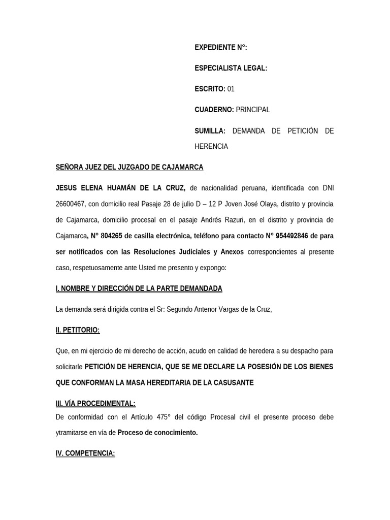 DEMANDA CIVIL LLL | PDF