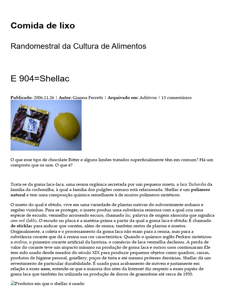 E 904 - Shellac - Comida de Lixo | PDF