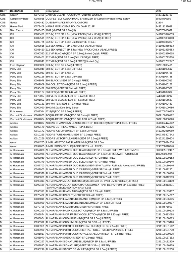 PRICE-LIST-01-24-2024 | PDF PRICE-LIST-01-24-2024 | PDF