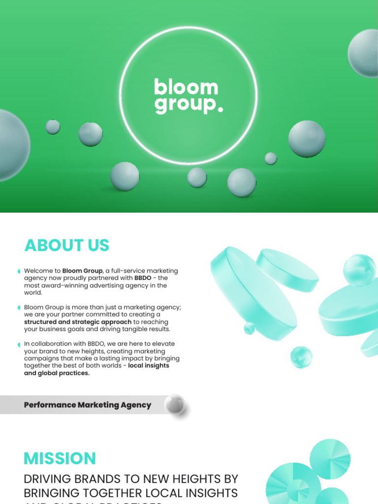 Bloom Group - Company Profile | PDF | Marketing | Art