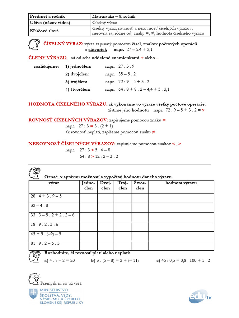 Matematika_8r_ciselny_vyraz | PDF