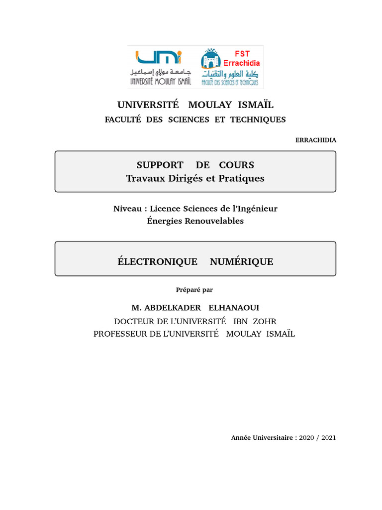 P514 P523 Coursc1-C2 c3 c4 Fste Elhanaoui 2020-2021 | PDF