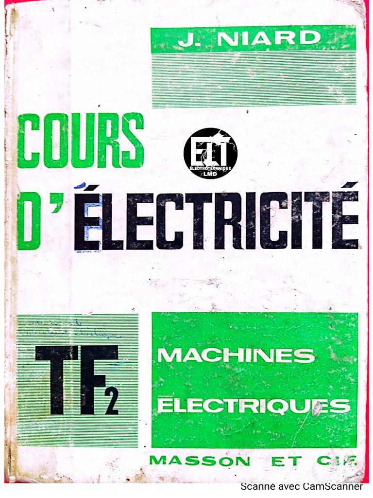 Cours D'électricité Machine Electrique 1970 | PDF