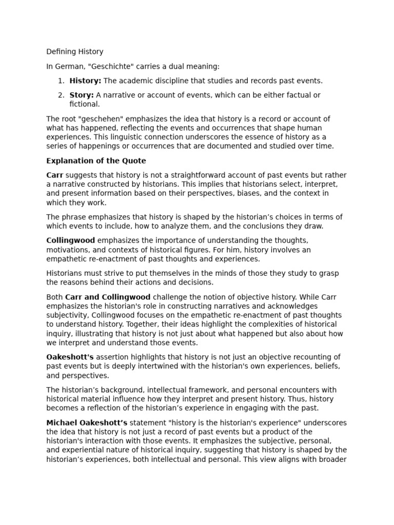 Defining History | PDF