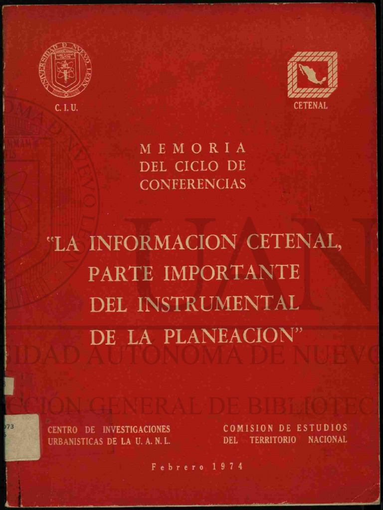 La Informacion Cetenal Parte Importante Del Instrumental de La ...