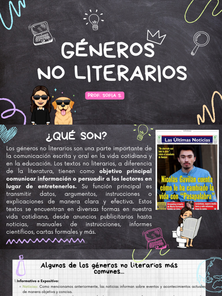 Géneros No Literarios | PDF | Ensayos | Crecimiento personal y profesional