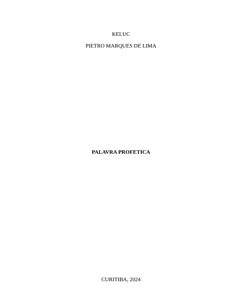 Paçavra Profetica | PDF