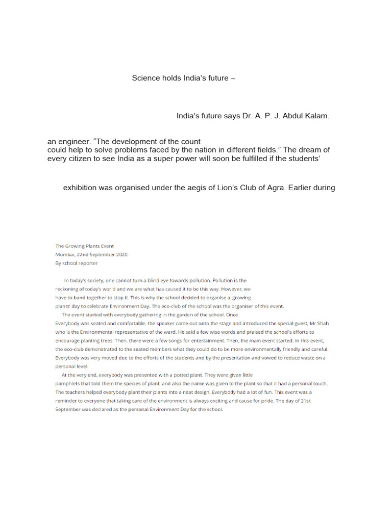 Report Writing Sample | PDF