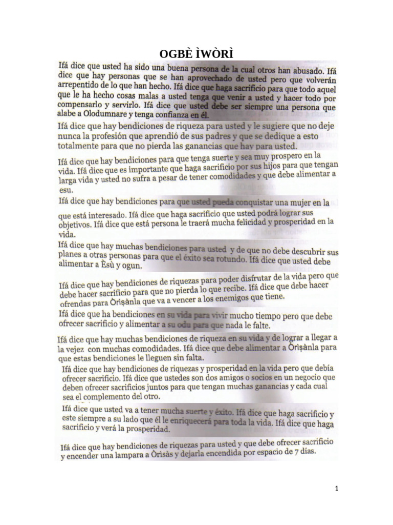 3 Ogbè Ìwòrì | PDF