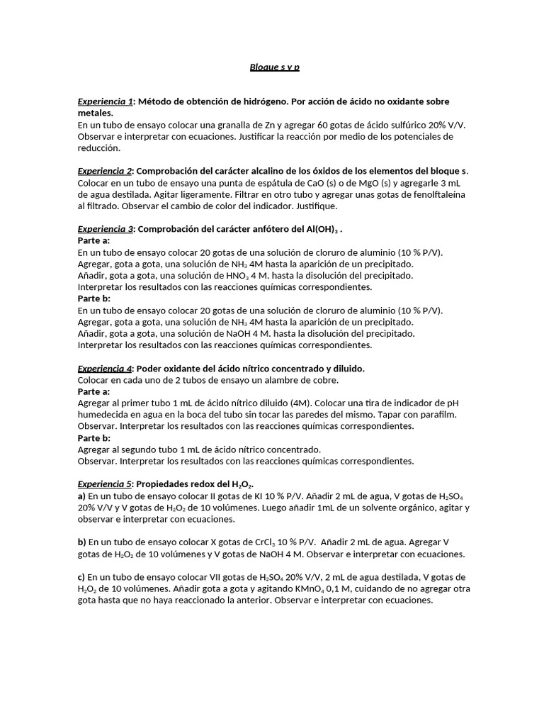 Bloque S y P | PDF
