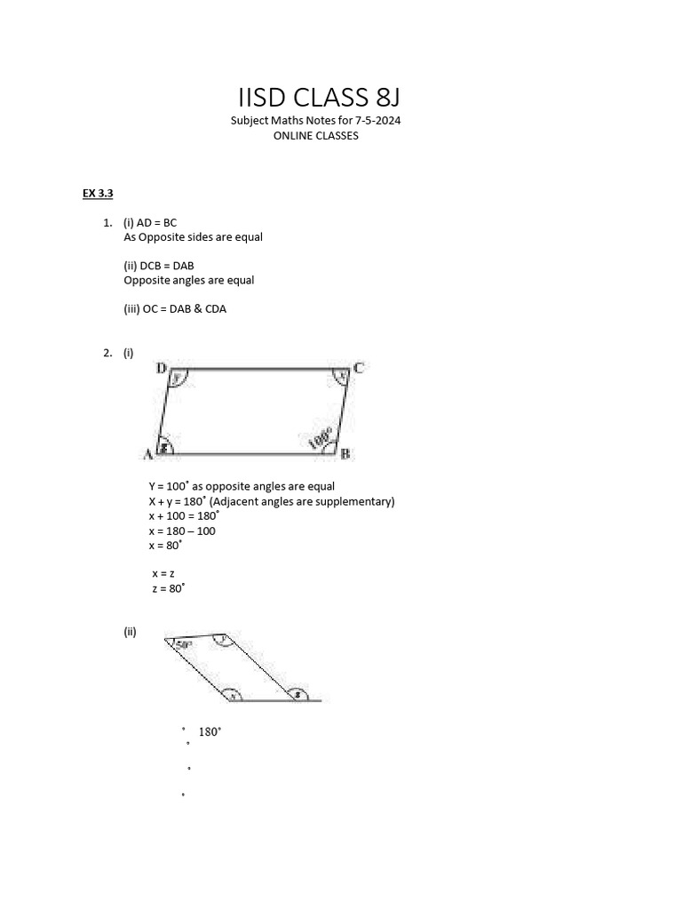 Iisd Class 8j | PDF
