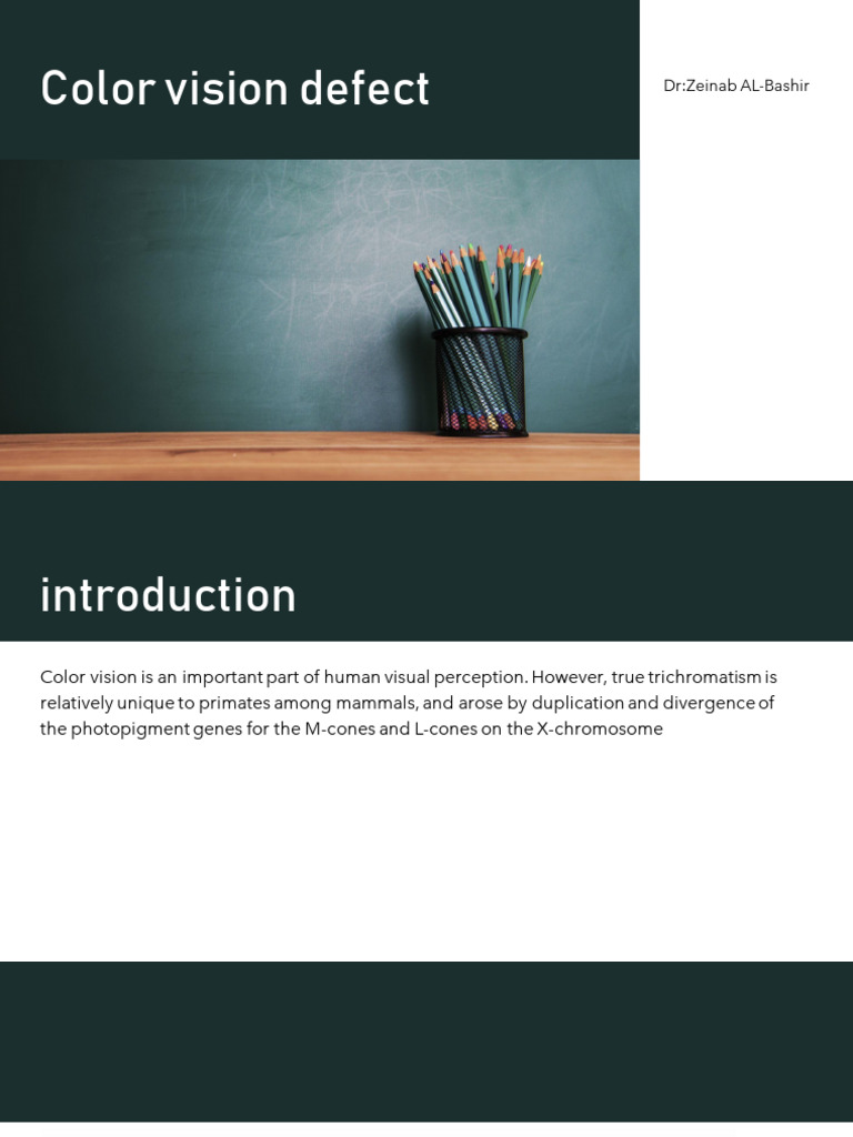 10 - Color Vision Defect | PDF