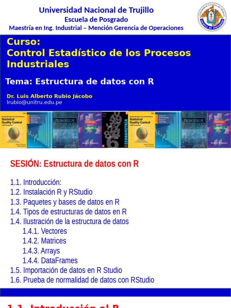 CLASE Estructura de Datos Con R 2024 | PDF