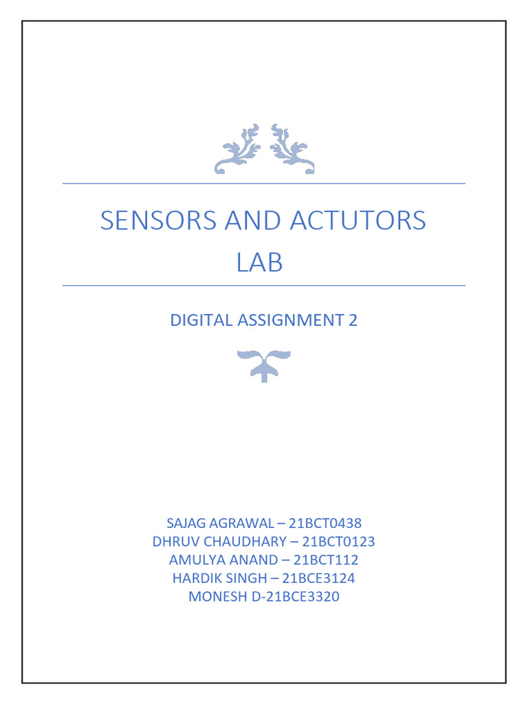 Sensors Lab Da2 | PDF