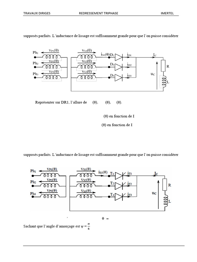 TD REDRESSEMENT TRIPHASE | PDF