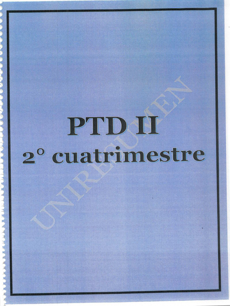 PTD 2 2º Cuatri | PDF