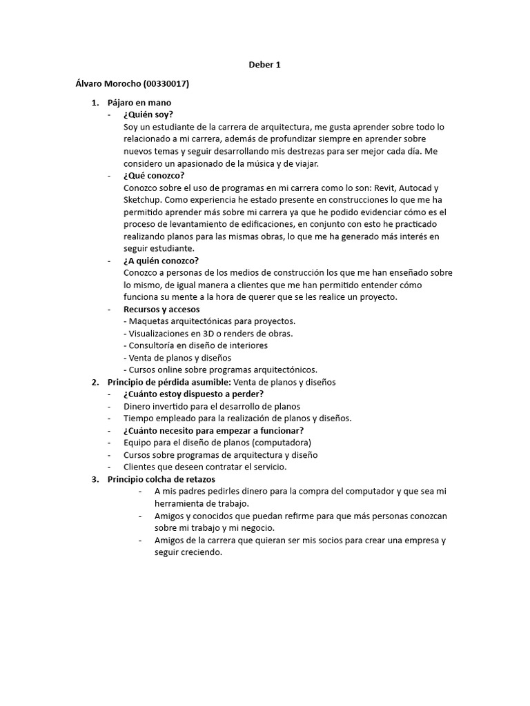 Deber 1 Álvaro Morocho | PDF