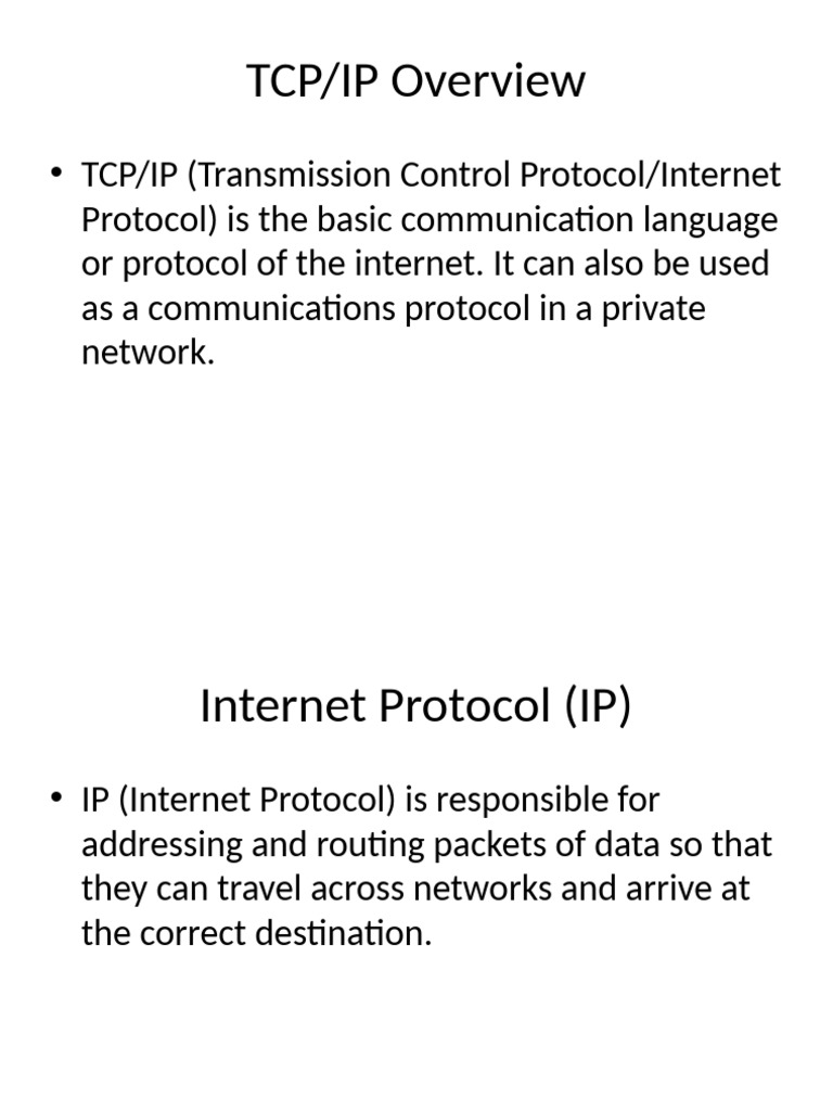 TCP IP and Network Protocols | PDF