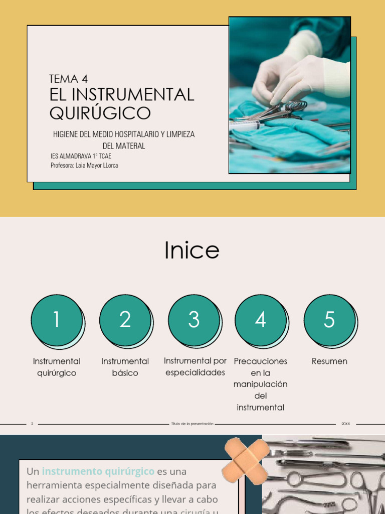 Tema 4 Instrumental Quirugico | PDF