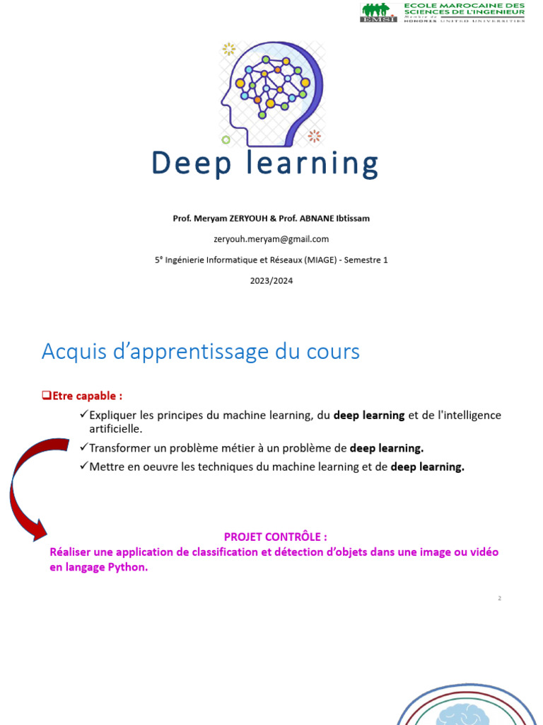 Cours - Deep Learning | PDF