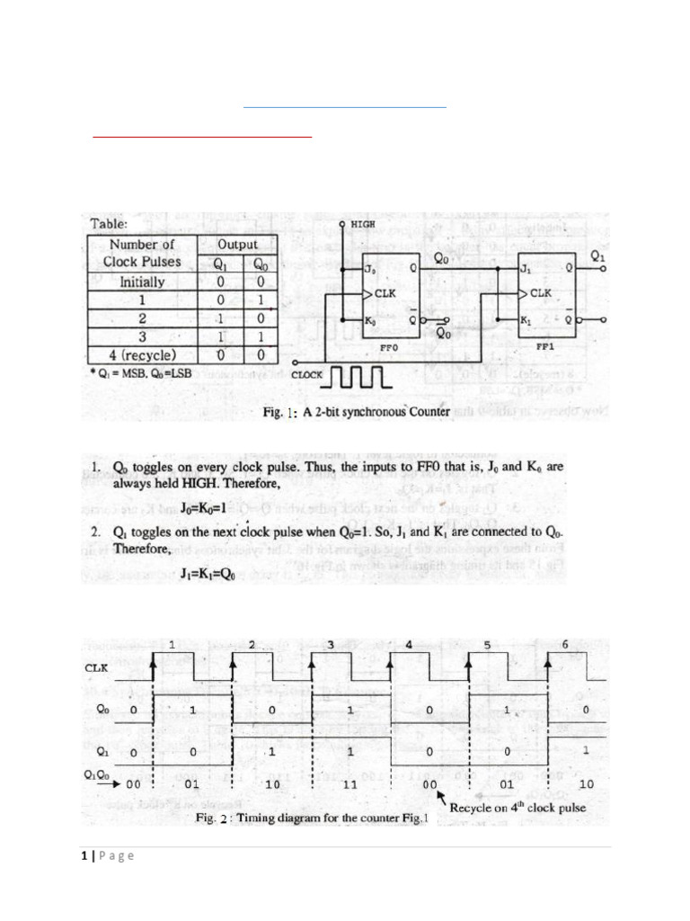 Sheet-16-Synchronous-Counter | PDF