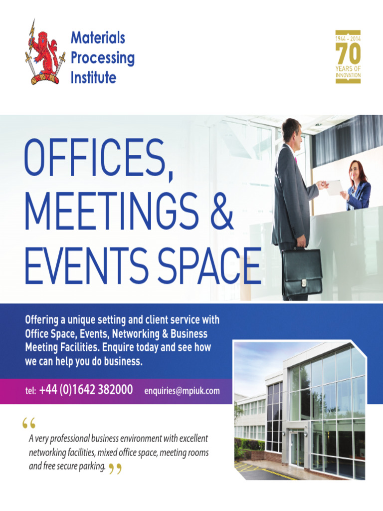 Offices Meetings and Events Space Brochure | PDF