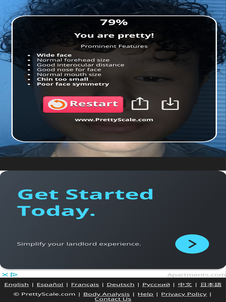 Am I Pretty or Ugly Face Beauty Analysis Test | PDF