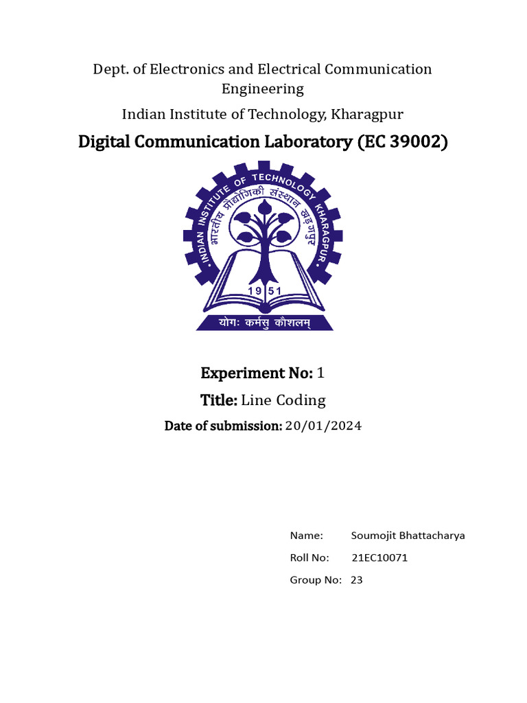 Digital Communication PDF | PDF | Signal Processing | Technology & Engineering