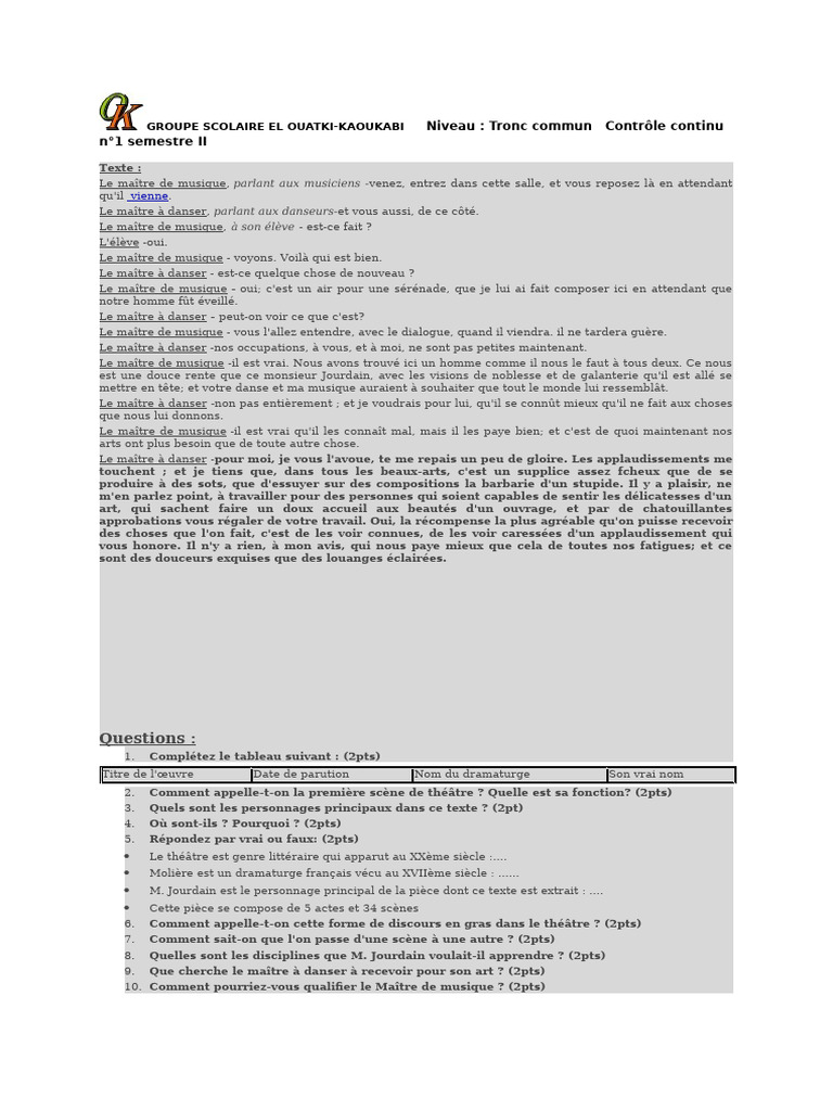 Le BGH CC1 SEM II | PDF