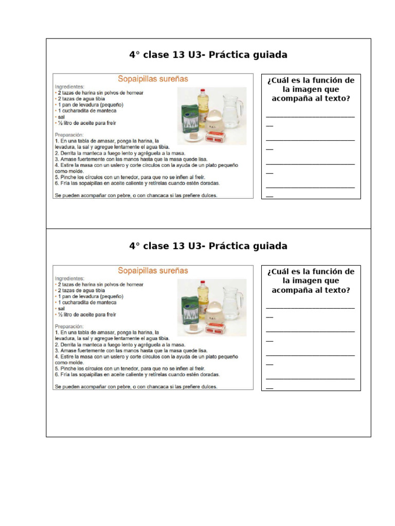 4° Clase 13 U3 - Práctica Guiada | PDF