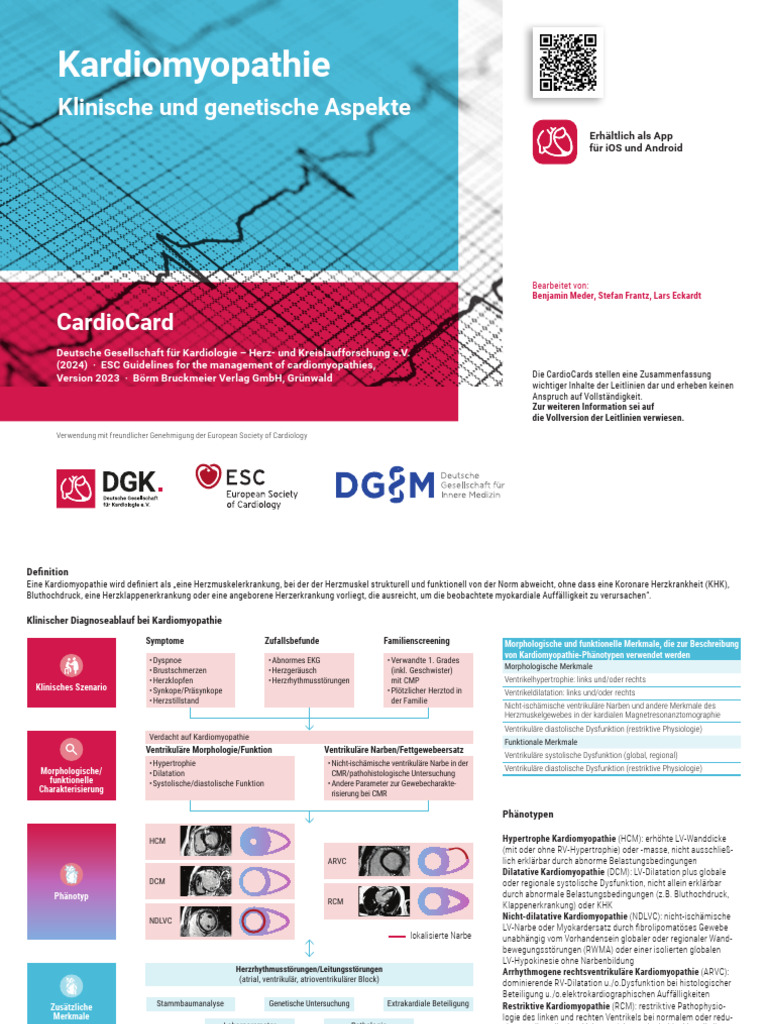 12 2024 Cardiocard Kardiomyopathie Version 2023 | PDF