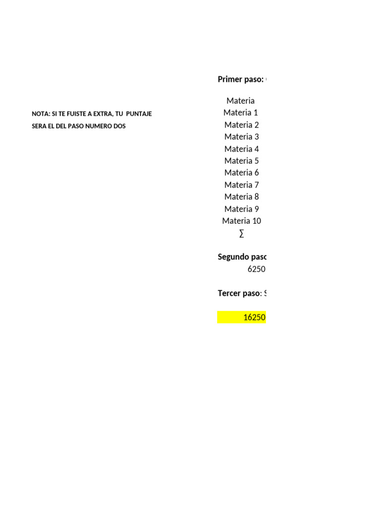 Hoja de Calculo para Subasta UABC | PDF