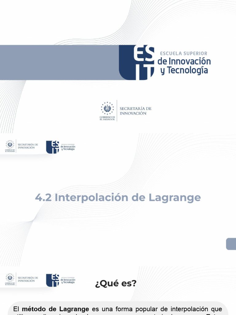 4.2 Interpolación de Lagrange | PDF
