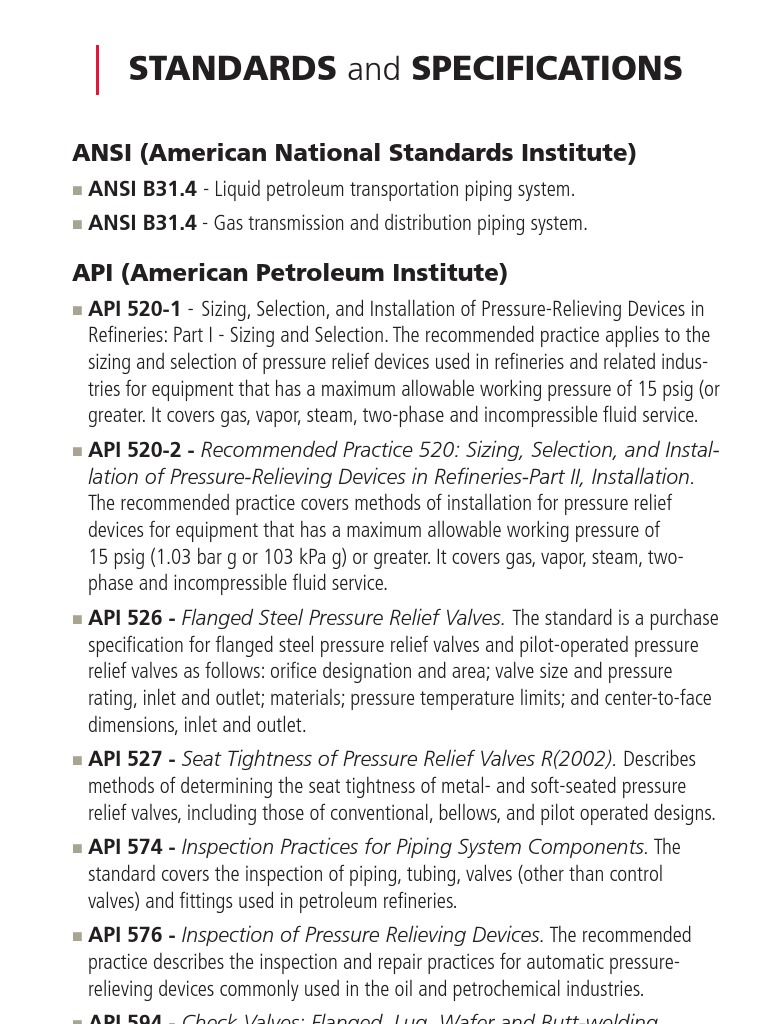 Standards and Specifications: ANSI (American National Standards ...