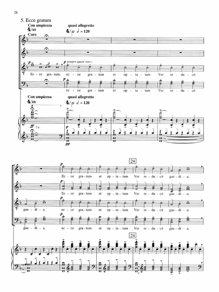 05 - Carmina Burana - Ecce Gratum | PDF