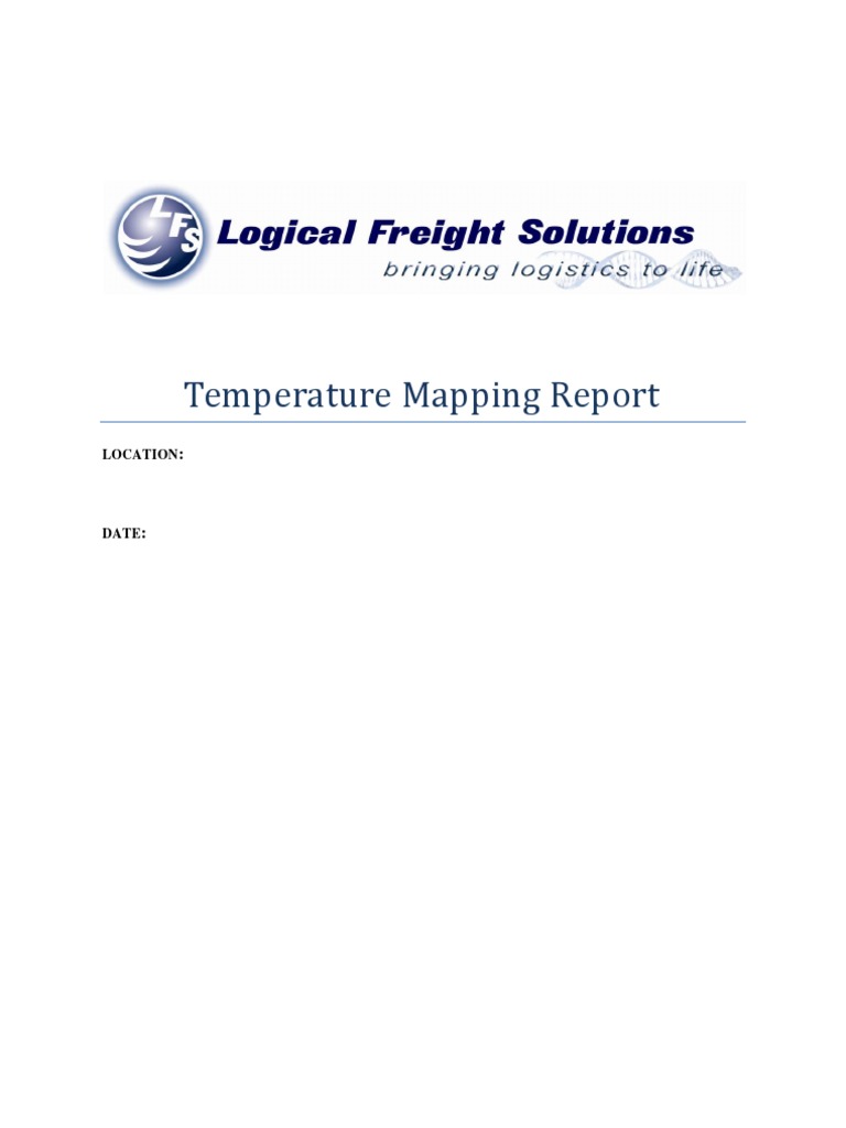 Temperature Mapping Report Template | PDF | Temperature | Map