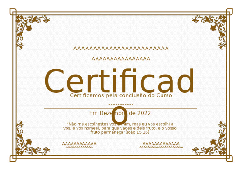 Modelo de Certificado | PDF